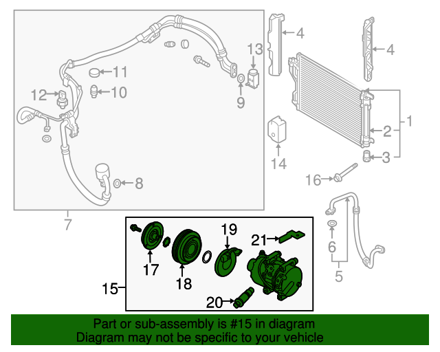 2014-2015 Hyundai Tucson Compressor Assembly 97701-2S601 | OEM Parts Online