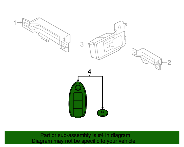 H0564-ZN50A | Nissan Key - Blank Master - Genuine OEM | H0564ZN50A ...