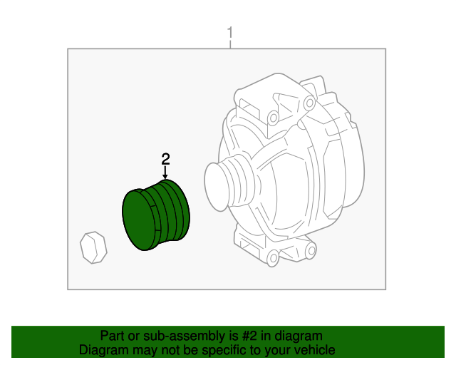 272-155-02-15 - Alternator Pulley 2007-2020 Mercedes-Benz | Mercedes ...