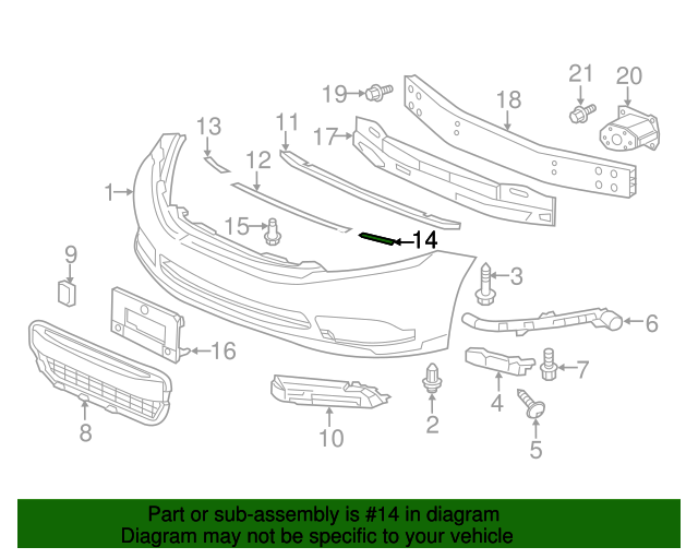 71113-TS9-A00 - Reinforced Plate 2012-2015 Honda Civic | Honda Parts Online