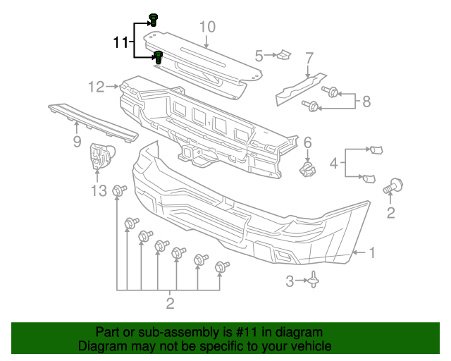 2008-2019 GM M6x1x50 Multi-Purpose Bolt 11588718 | GMPartsDirect.com
