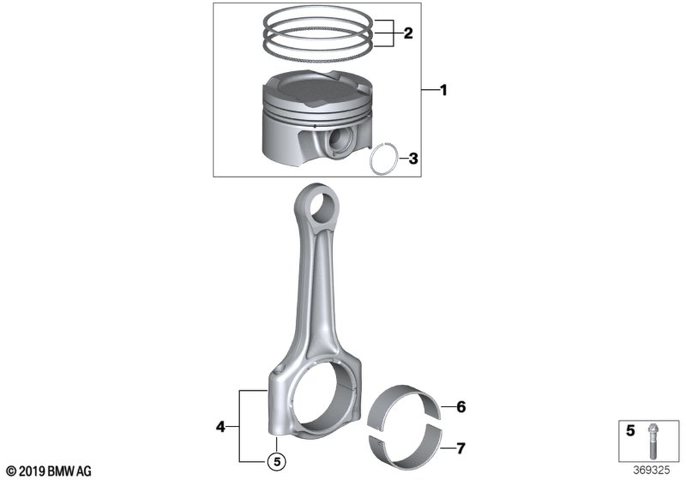 2013-2025 BMW Repair Kit Piston Rings 11258693017 | Retail Performance ...