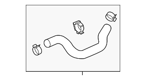2014-2018 Mazda Upper Hose PY07-15-18XA | Mazda-Parts