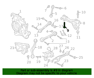 2020-2023 Porsche Suspension Support Mount Bolt PAF-008-735 | Sunset ...