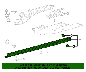 75850-0R011 - Rocker Panel Guard 2019-2023 Toyota | AutoNationParts.com