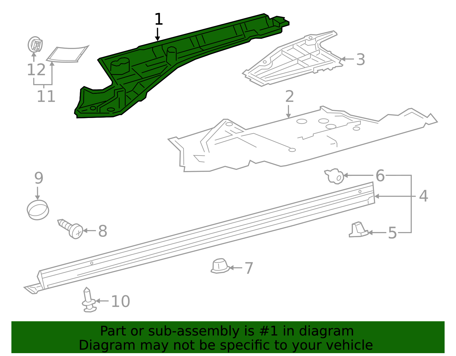 2019-2024 Toyota Under Cover 58165-42040 | Toyota Parts Center