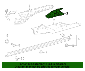 58398-0R070 - Under Cover - 2021 Toyota | OEM Genuine Toyota Parts