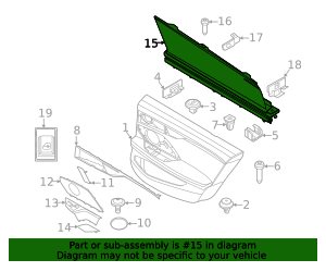 51-42-7-449-920 - Door Glass Sunshade 2020-2024 BMW | AutoNationParts.com