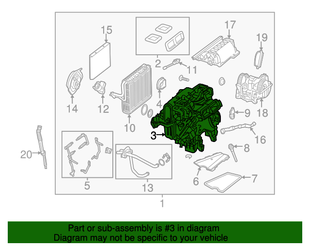 222-830-48-00 - Housing, AC Mercedes-Benz USA Parts