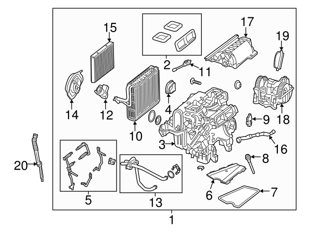 2014-2020 Mercedes-Benz Expansion Valve 222-830-11-05 | MB OEM Parts