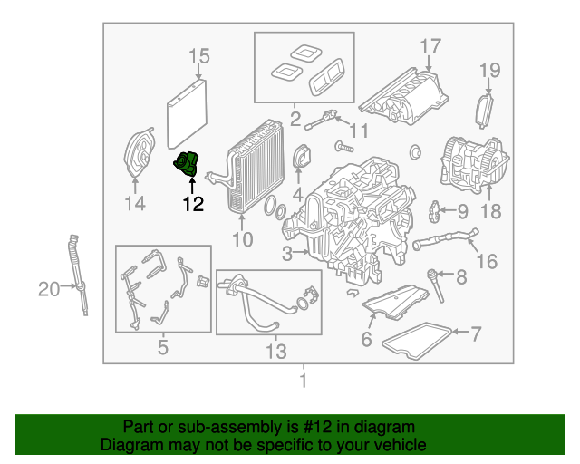 222-830-11-05 - Expansion Valve 2014-2020 Mercedes-Benz | Mercedes-Benz ...