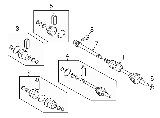 2017-2022 Hyundai Ioniq Outer Cv Joint 49526-G2000 | QuirkParts