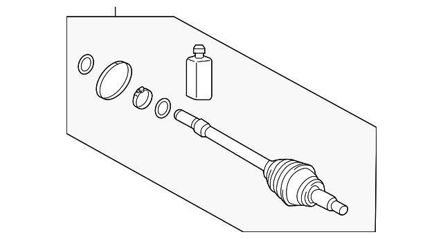 2017-2022 Hyundai Ioniq Outer Cv Joint 49526-G2000 | QuirkParts