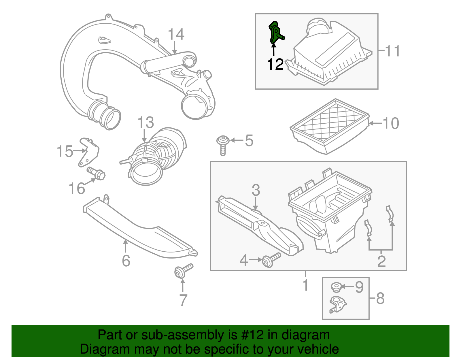2014-2020 Ford Motorcraft™ Air Intake Temp Sensor DY-1278 | TascaParts.com
