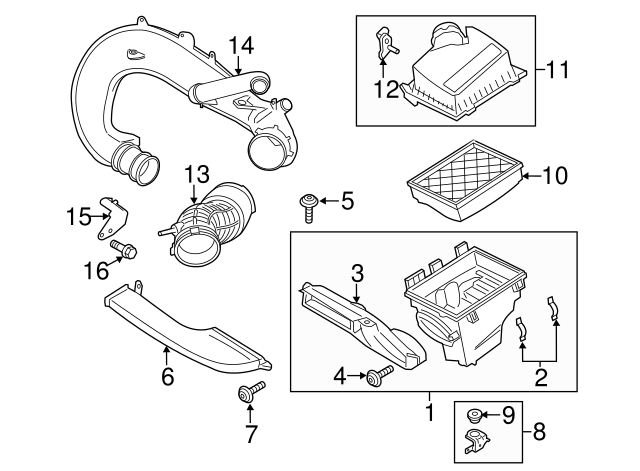 2014-2020 Ford Fusion Engine Air Intake Hose DS7Z-9B659-G | TascaParts.com