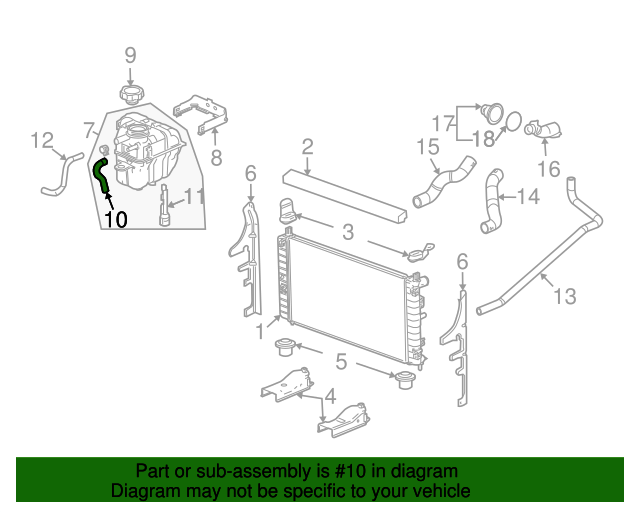 2004-2006 GM Hose 22686735 | GMPartsDirect.com