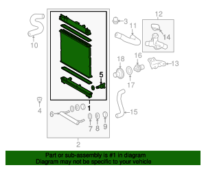 16400-21381 - Radiator Assembly - 2007-2018 Toyota | OEM Genuine Toyota ...