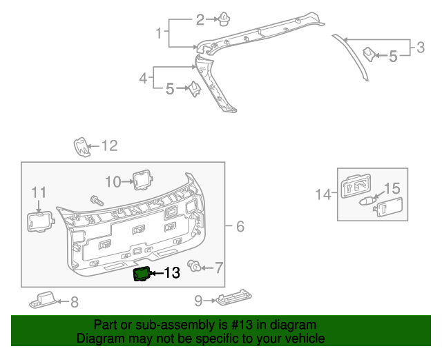 67765-0E010-B0 - Hole Cover - 2010-2015 Lexus | MyLexusParts
