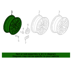 Genuine BMW 36-11-6-877-325 | G01/G02 X3/X4 19" Style 691 Wheel, Reflex ...