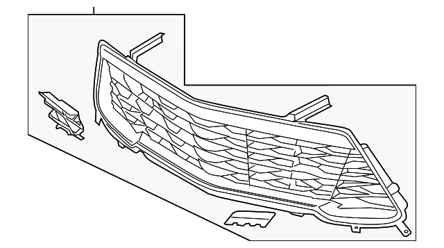 2016-2018 Chevrolet Camaro Black Front Lower Grille with Cover 23505817 ...