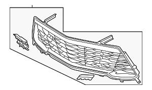 2016-2018 Chevrolet Camaro Front Lower Grille 23505818 GM ...