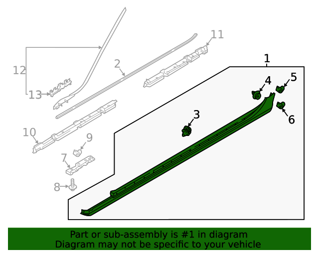 39844593 - Rocker Molding - 2018 Volvo S90 | Volvo OEM Parts Direct