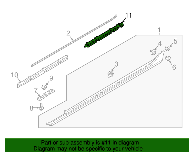 2018-2020 Volvo S90 Rear Bracket - Passenger Side (RH) 31365855 ...