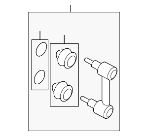 2003-2008 Hyundai Tiburon Stabilizer Link 54830-2C000-DS | World OEM ...