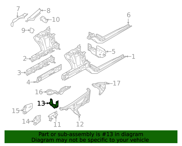 Genuine BMW 41-00-7-427-128 | Support Panel | FREE Shipping on Most ...