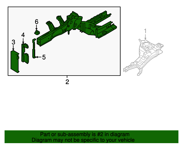 64605-A7600 - Rail Assembly 2014-2016 Kia | Kia.Parts Store