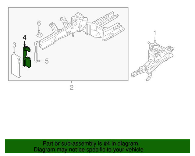 64645-A7000 - Gusset 2014-2018 Kia | Kia.Parts Store