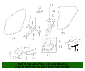 257-680-24-01 - Rear Sill Plate 2019-2021 Mercedes-Benz | Mercedes-Benz ...