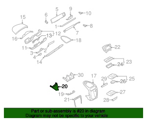 2003-2006 Porsche Cayenne Side Cover 955-552-113-00-5Y5 | Porsche Marin