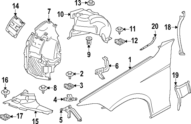 41-35-8-066-918 - Fender M4 F82 - 2015-2020 BMW M4 | BMWPartsHub