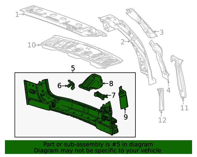 2021-2023 GM Rear End Panel 85590828 GM | GMPartsDirect.com