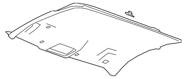 2019-2023 GM Dark Ash Gray Headlining Trim Panel 84783495 ...