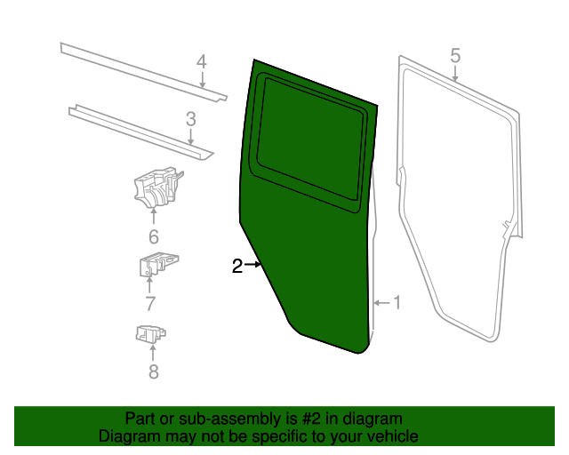 68280999AD - Outer Panel - 2018-2023 Jeep | Mopar Parts Canada
