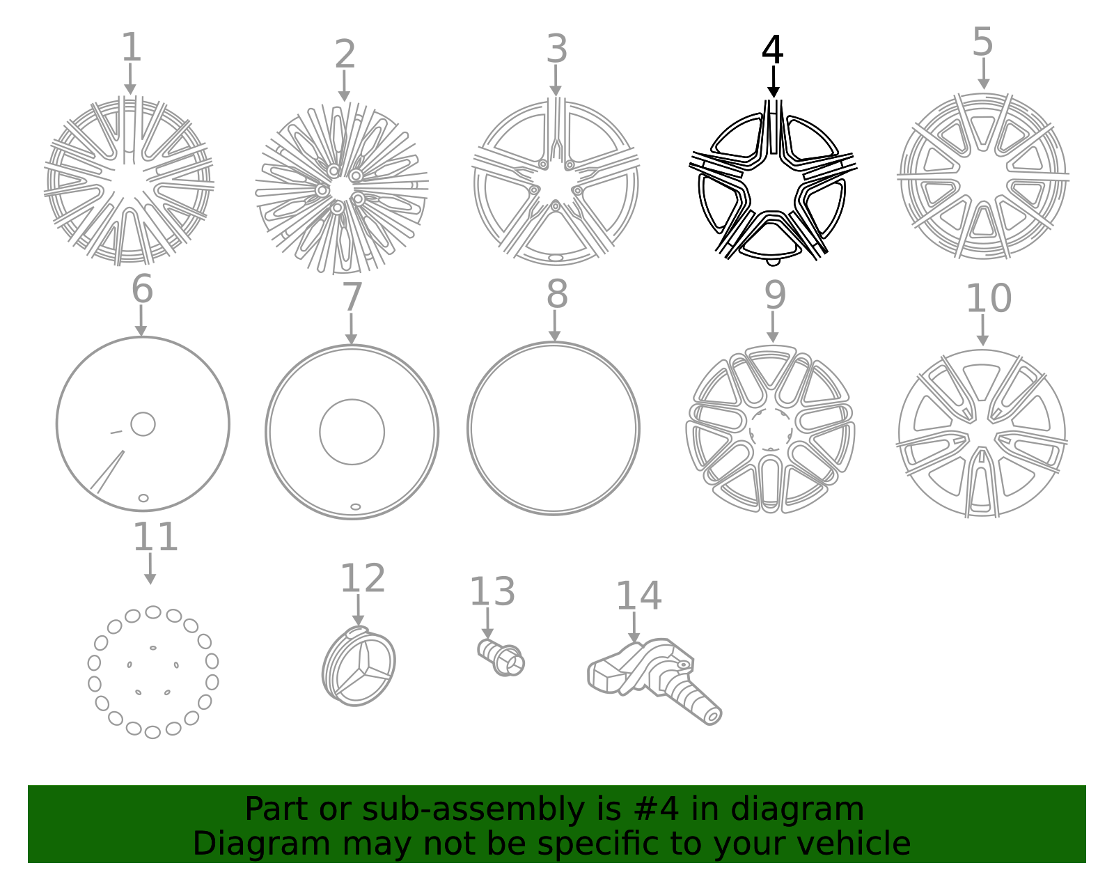 2020-2024 Mercedes-Benz Amg Multi-Spoke Wheel 118-401-03-00-7X71 ...