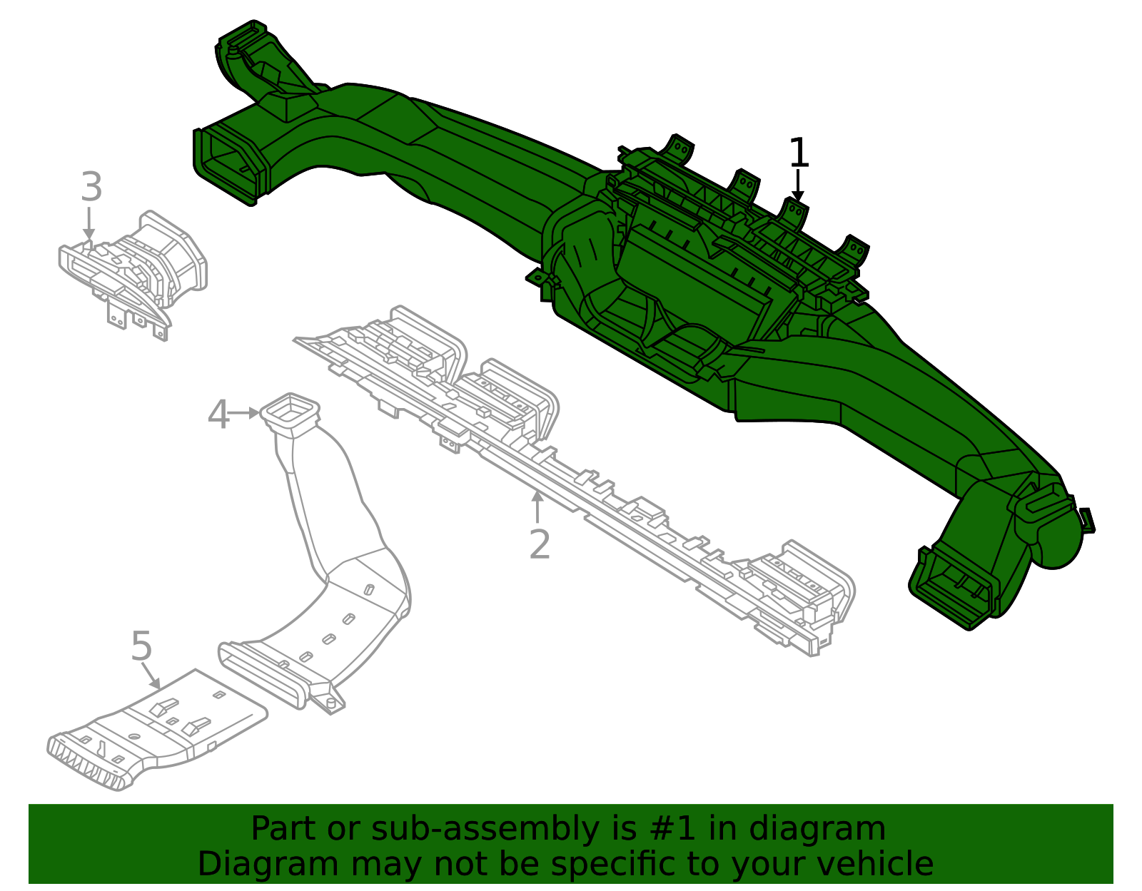 97470-AR000 - Air Distributor 2022-2025 Genesis GV70 | AutoNation Parts