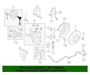 2006-2023 Audi Axle Bolt WHT-005-437-A | Genuine Audi Parts