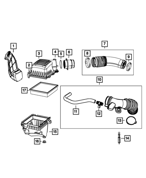 Air Cleaner for 2015 Jeep Grand Cherokee | Canada Mopar® Estores