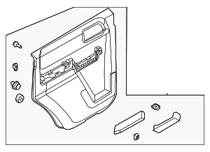 Genuine OEM Ford Part - Door Trim Panel M2DZ-7827407-BB | Genuine OEM ...