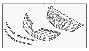 OEM 2013 Toyota Corolla Grille Part # 53111-12C50-A0 | Modern Toyota Parts