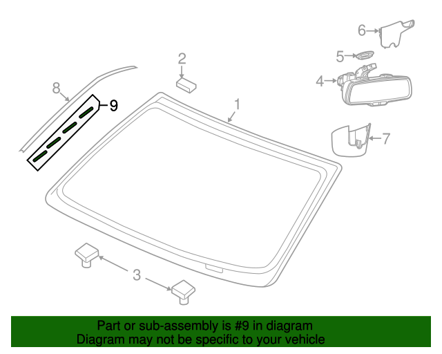 2007-2022 Mopar Side Molding Clip 4389815AA | AutoNationParts.com