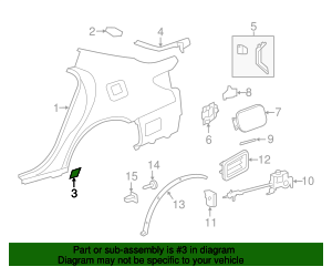 58741-50010 - Stone Guard 2007-2017 Lexus | AutoNationParts.com