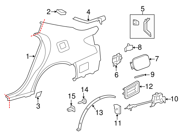 77377-50020 - Lock Retainer For 2007-2017 Lexus | Lexus OE Parts