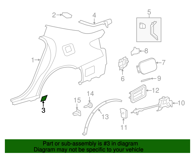 58741-50010 - Stone Guard 2007-2017 Lexus | AutoNationParts.com
