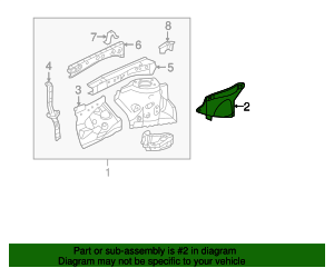 2006-2018 Lexus Seal 53736-07021 | OEM Parts Online