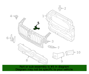 Genuine BMW 51-74-9-851-178 | Upper Shutter Upper Support | FREE ...