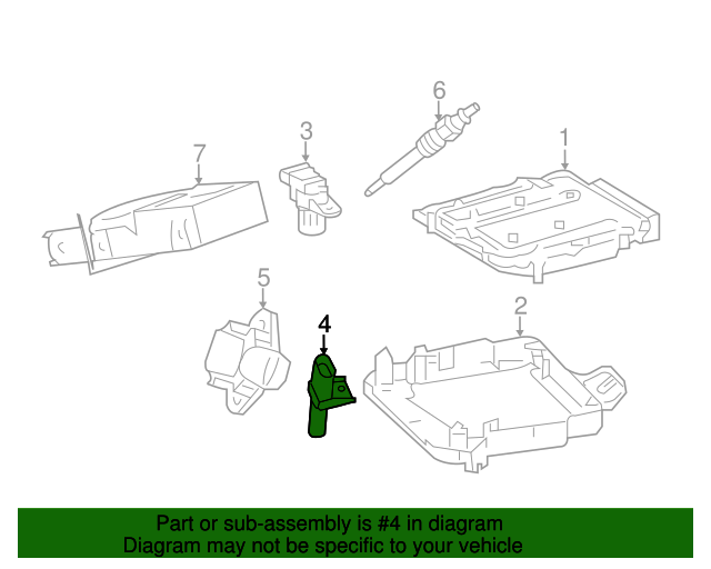 2010-2018 Mercedes-Benz Engine Crankshaft Position Sensor 642-905-00-00 ...